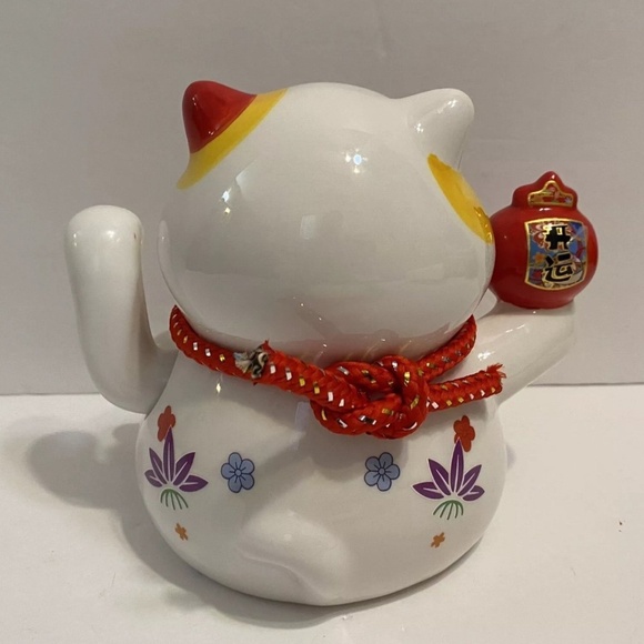 Art | Japanese Lucky Cat With Moving Arm Neko Yakushi Kiln Mino ...
